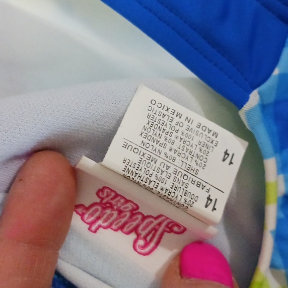 Speedo | Swim | Speedo Pixel Striped Onepiece Swimsuit 4 Bluegreen ...